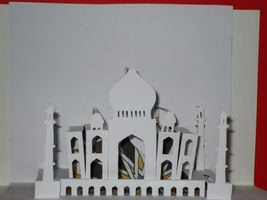 Tarjetas Pop up y de Origami Arquitectonico: taj mahal